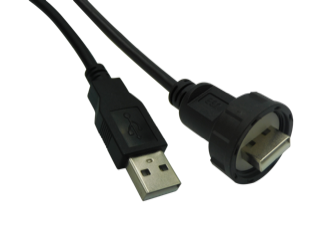 IP67-rated USB type-A cable assemblies designed for IoT applications ...