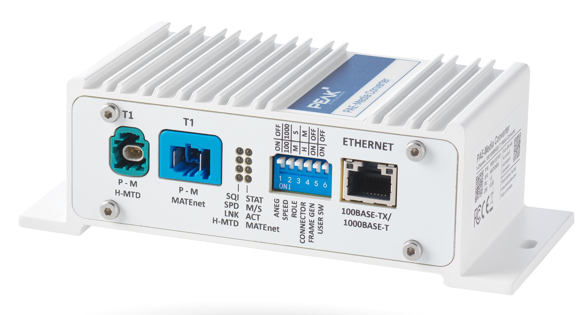 Media converter bridges Automotive Ethernet and standard Ethernet ...